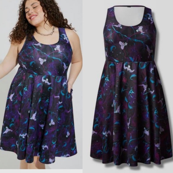 torrid | Dresses | Torrid Disney The Little Mermaid Midi Scuba ...